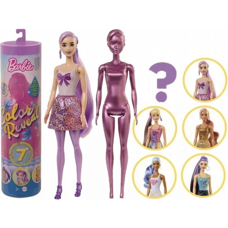 ΜΑΤ BARBIE GTR93 SHIMMER SERIES COLOR REVEAL (5 ΣΧΕΔΙΑ) | Zanna Toys